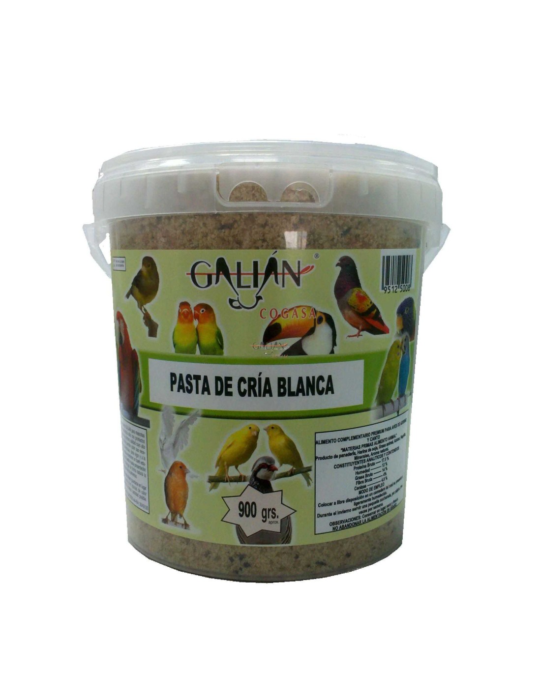 PASTA DE CRIA BLANCA GALIAN - 10 KG