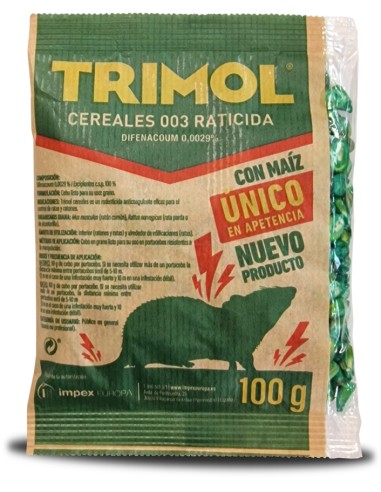 RATICIDA TRIMOL CEREALES 003 - 100 GR
